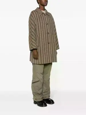 A.N.G.E.L.O. VINTAGE CULT 1960s Striped Wool Midi Coat