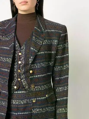 JEAN PAUL GAULTIER 1990s Patterned Jacquard Blazer