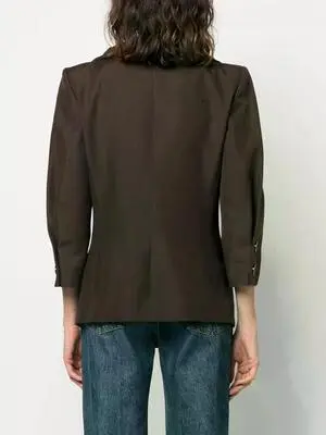 Gianfranco Ferre 1990s Wide-lapel Double-breasted Silk Jacket
