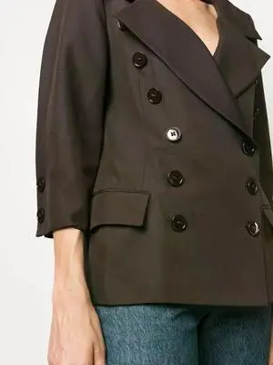 Gianfranco Ferre 1990s Wide-lapel Double-breasted Silk Jacket