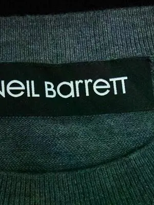 Neil Barrett Double Sonic Long-sleeve Wool Sweater