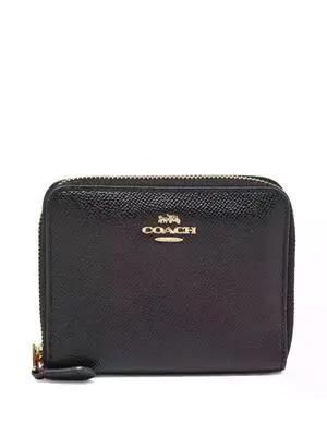 COACH® Pre-owned Leather Zip Wallet - Black