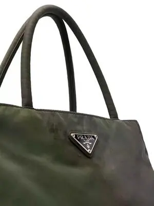Prada 1990s Logo-plaque Tote Bag