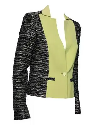 Elie Saab Tweed Two-tone Blazer