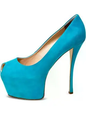 GIUSEPPE ZANOTTI 150mm Liza Platform Pumps - Blue