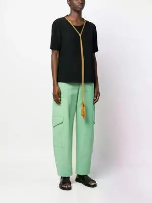 Moschino 2000s Cord Detail T-shirt