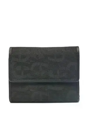AIGNER Monogram-pattern Wallet - Black