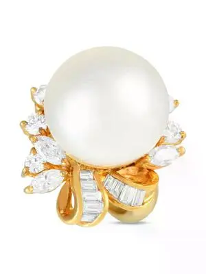 LB EXCLUSIVE 18k Yellow Pearl And Diamond Ring - Gold