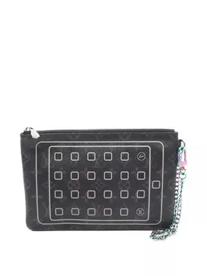 LOUIS VUITTON Monogram Eclipse Ipad Pouch - Black