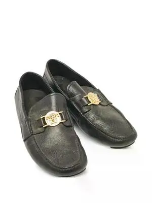 Versace Medusa Plaque Loafers - Black