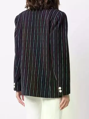 Celine 1980s Striped Double-breasted Blazer