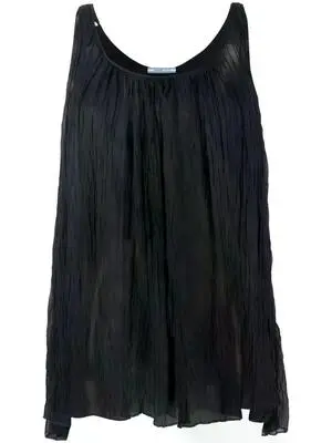 Prada 2000s Sleeveless Silk Blouse