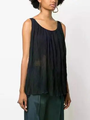 Prada 2000s Sleeveless Silk Blouse