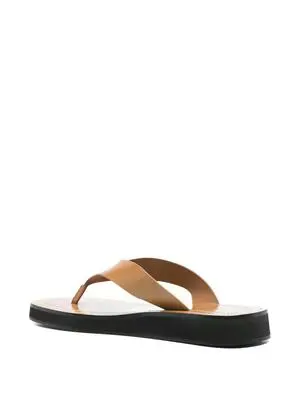 THE ROW Ginza Flat Sandals - Brown
