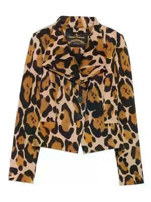 VIVIENNE WESTWOOD 2017-2018 Leopard-print Cotton-blend Jacket - Neutrals