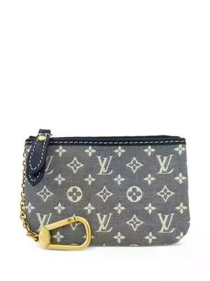 LOUIS VUITTON Monogram Canvas Coin Purse - Blue