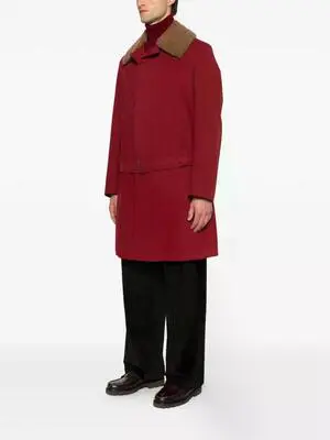 ROMEO GIGLI 1990s Shearling Belted Coat