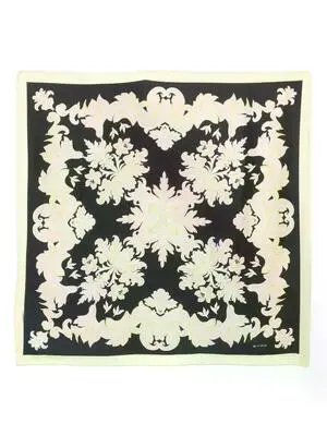 Etro Floral-print Silk Scarf - Black