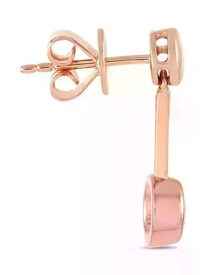 LB EXCLUSIVE 14kt Rose Gold Diamond Drop Earrings