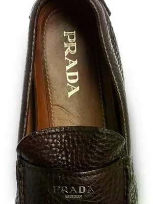 Prada Leather Penny Loafers