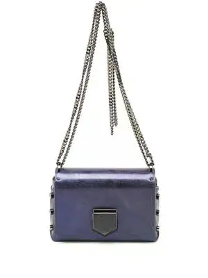 JIMMY CHOO Metallic Leather Shoulder Bag
