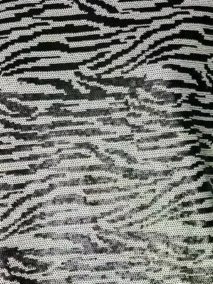 SELF-PORTRAIT Zebra-print Sequin Tank Top