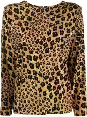Saint Laurent Animal Print Tops