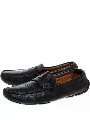 Prada Leather Penny-keeper Loafers