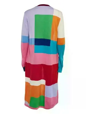 MARY KATRANTZOU Geometric-pattern Wool Cardigan