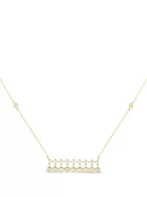 LB EXCLUSIVE 14k Yellow Diamond Bar Pendant Necklace - Gold
