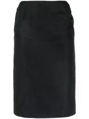 Dior 2000s High-waisted Pencil Skirt - Black