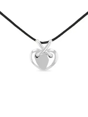 CHAUMET 18k White Gold Lien Heart Pendant