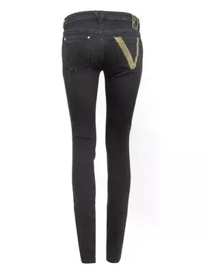 Versace Rhinestone Embellished Jeans