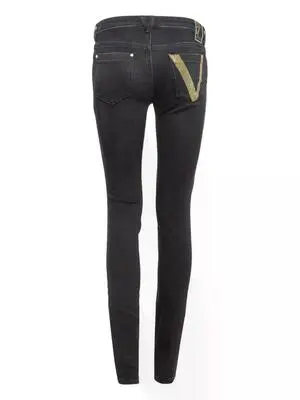 Versace Rhinestone Embellished Jeans