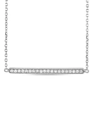 LB EXCLUSIVE 14k Gold Diamond Necklace - White