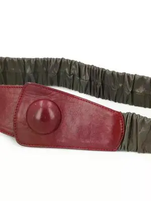 MILA SCHON Leather Elasticated Belt