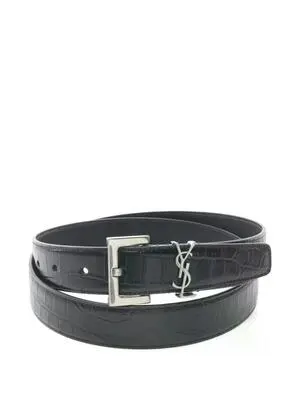 Saint Laurent 2020s Cassandra Belt - Black