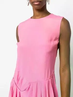 John Galliano Sleeveless Flared Dress