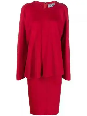 Gianfranco Ferre 1990s Layered Collarless Dress