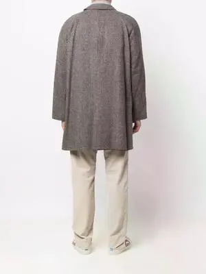 A.N.G.E.L.O. VINTAGE CULT 1990s Mélange-effect Single-breasted Coat