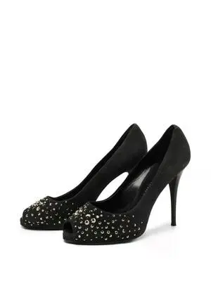 GIUSEPPE ZANOTTI 110mm Studded Peep-toe Heels