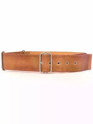 GIANFRANCO FERRE Gianfranco Ferré 2000s Snakeskin Effect Leather Belt