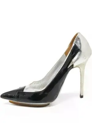 Balenciaga 110mm Leather Pumps - Silver