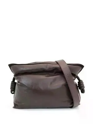 Loewe Flamenco Leather Clutch Bag - Brown