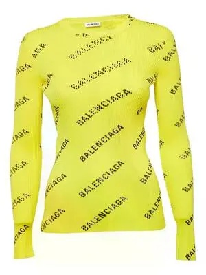 Balenciaga Ribbed Performance Tops For Women