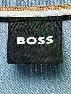 BOSS Logo-embroidered T-shirt - Blue