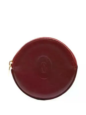 CARTIER 1990-2000s Leather Coin Case - Red