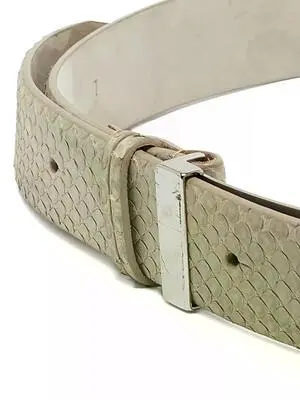 Brunello Cucinelli Snakeskin Leather Belt