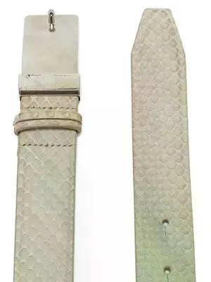 Brunello Cucinelli Snakeskin Leather Belt