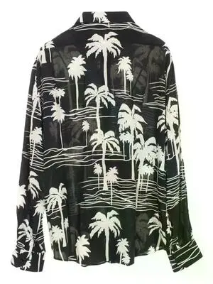 Celine 2010s Palm Tree-print Shirt